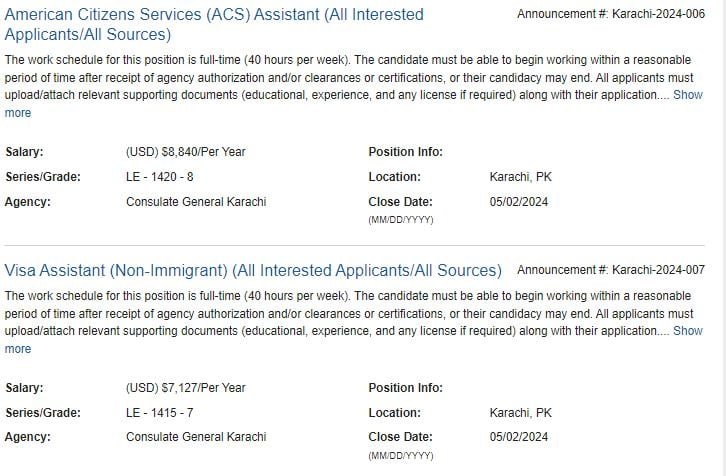 US Embassy Islamabad Jobs 2025 Online Apply - Paperpk Jobs